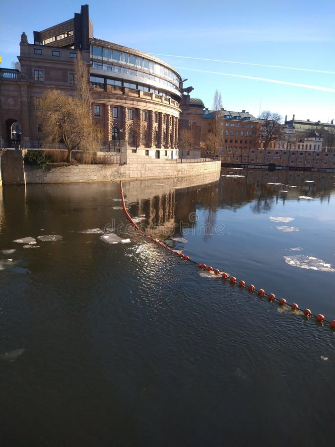 Spring ice melting stock image. Image of screenshot - 245329705