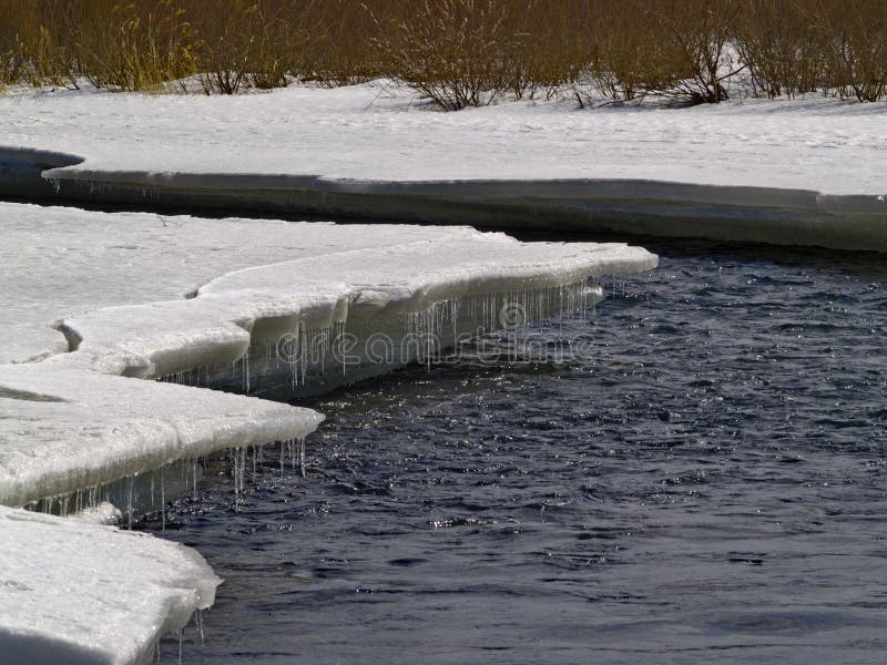 Spring ice on river stock photo. Image of melting, river - 23051772