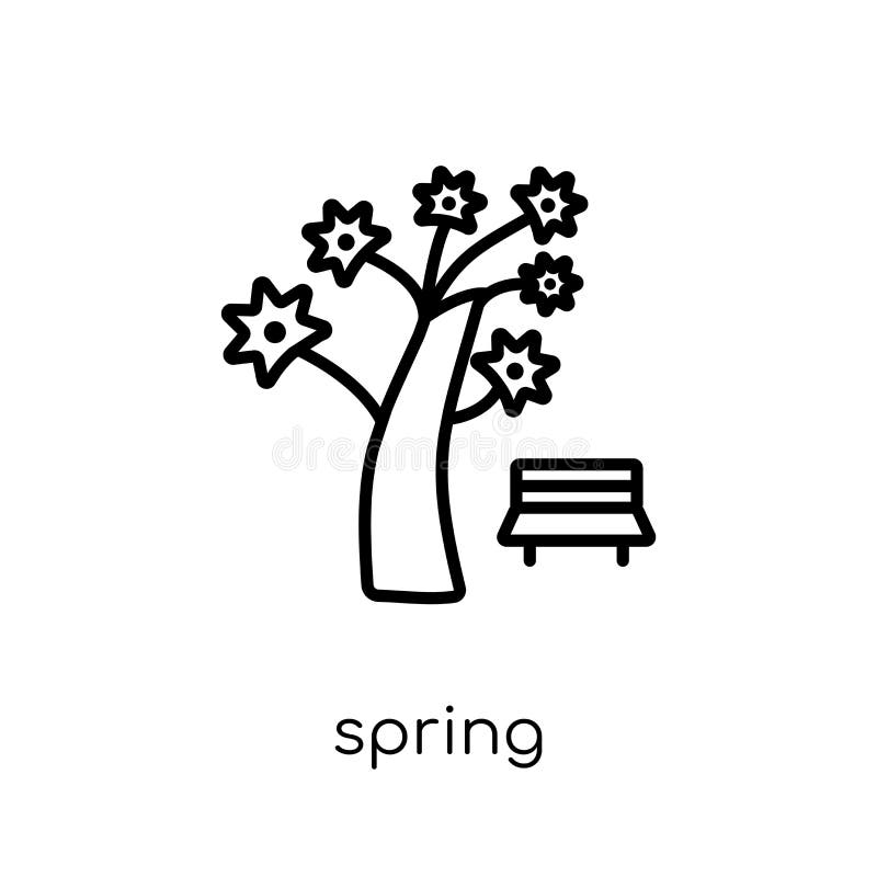 Spring Icon from Collection. Stock Vector - Illustration of garden ...
