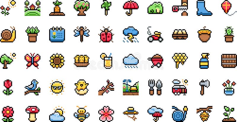 Spring Icons High-Quality Vector Icons Collection with Editable Stroke ...