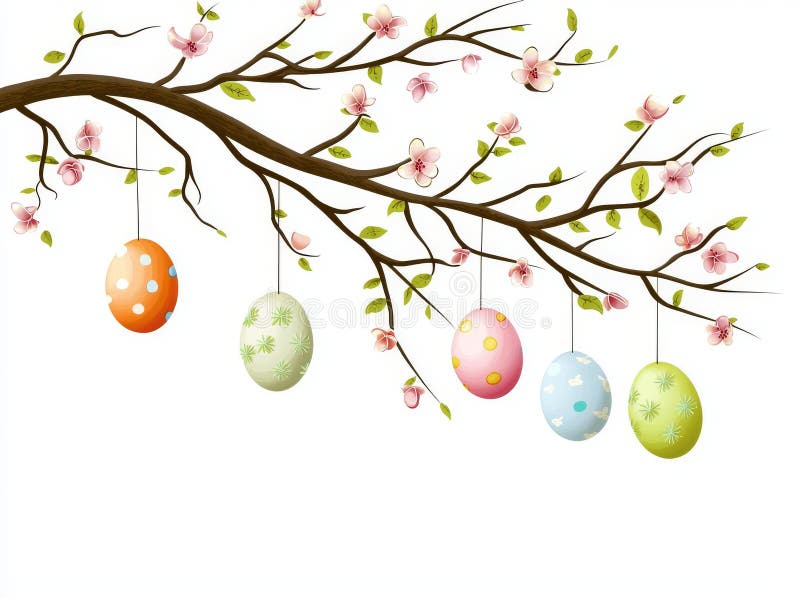 Spring-inspired Two-piece with Hung Easter Eggs - Free Stock Photo ...