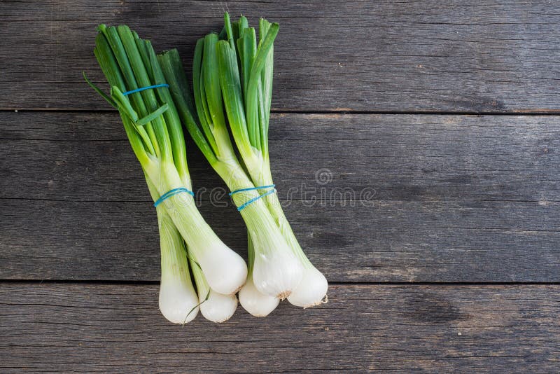 Spring Jumbo Onion from Garden on Wooden Table Stock Image - Image of ...
