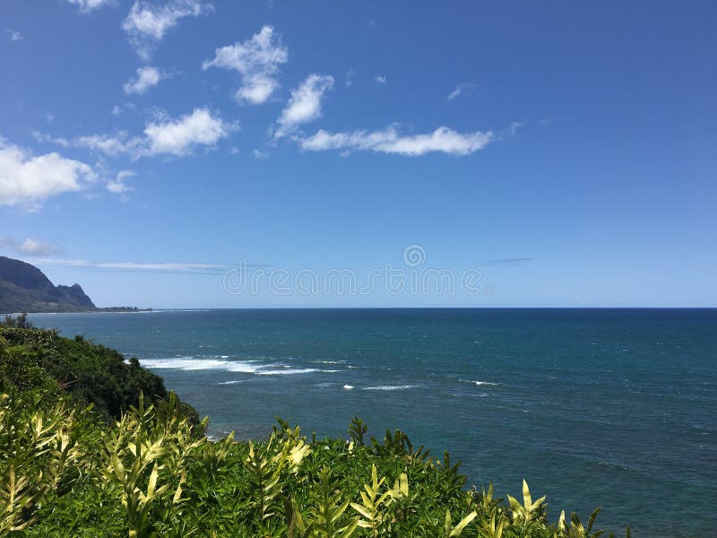 Spring on Kauai Island, Hawaii. Stock Image - Image of mountains ...