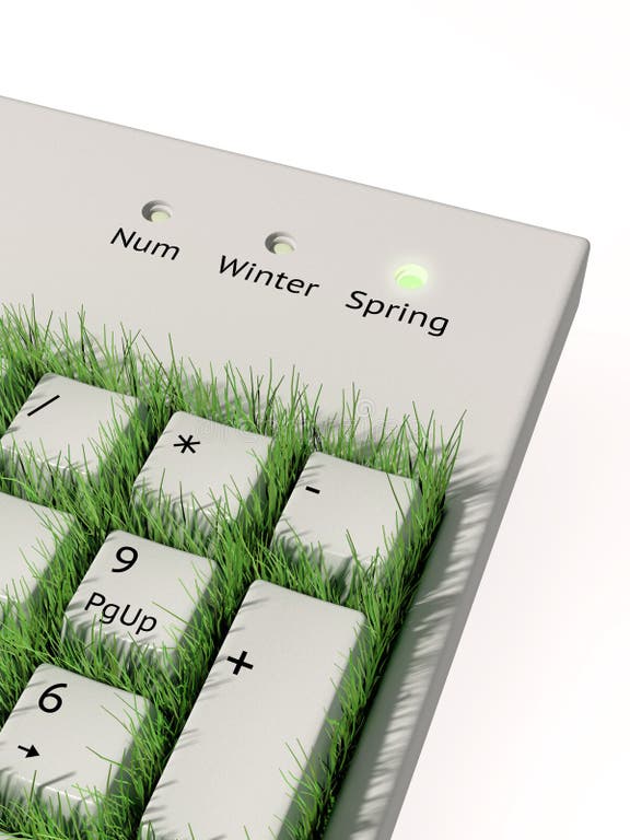 Spring keyboard stock illustration. Illustration of plant - 13254213