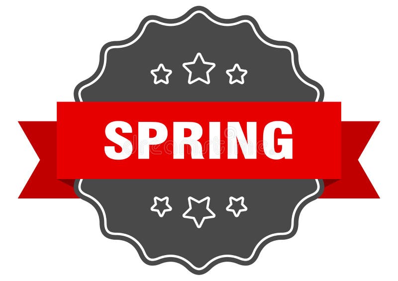 Spring label stock vector. Illustration of sign, template - 160028094