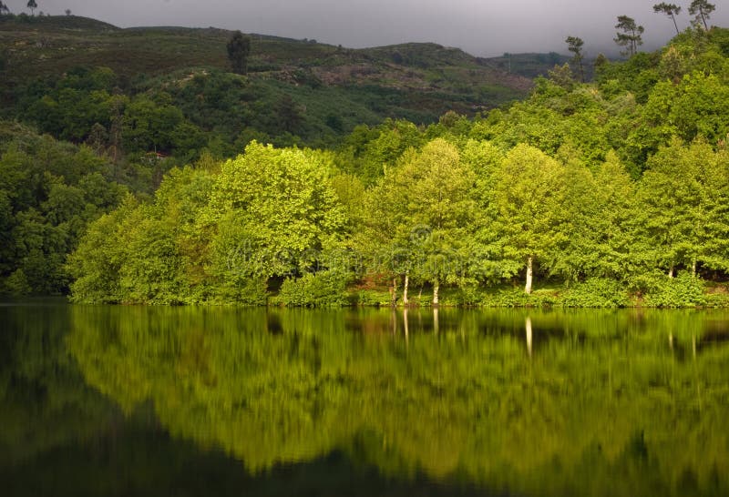 Spring lake stock photo. Image of seasons, edge, cloudscape - 14290558