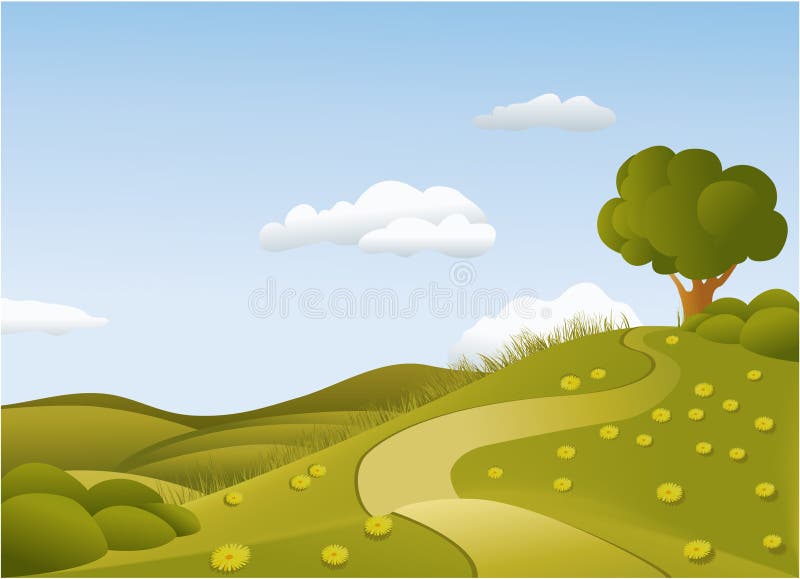 Bumpy road stock vector. Illustration of clip, rural, journey - 4843316