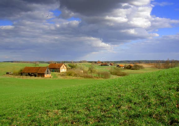 Spring landscape stock photo. Image of green, rural, landscape - 574082