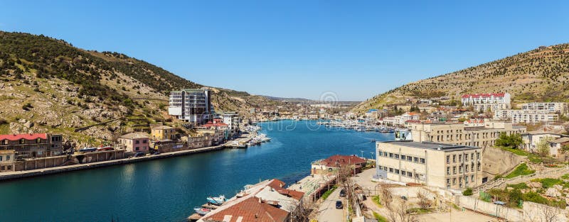 Spring Landscape in the Bay Editorial Stock Image - Image of fort, hill ...