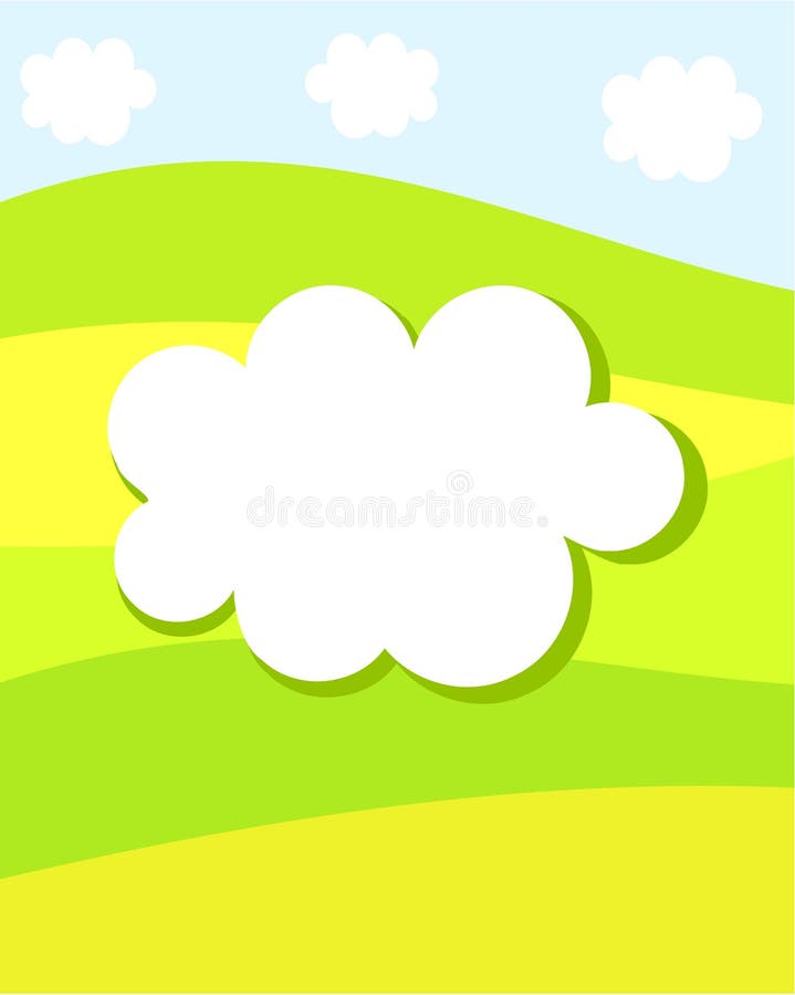 Spring landscape card stock vector. Illustration of backdrop - 137398249