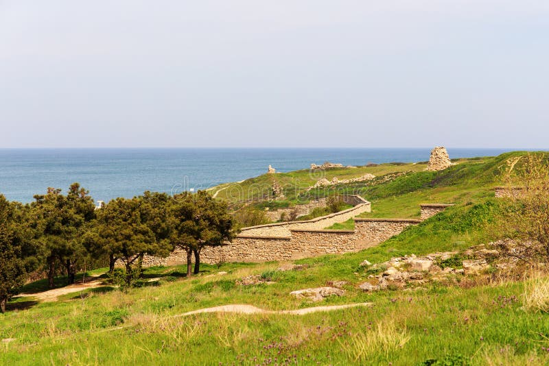 Spring Landscape in Chersonesos Stock Photo - Image of outdoors ...