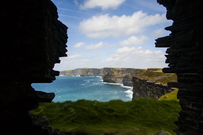 Spring Landscape in Cliffs of Moher Aillte an Mhothair, Ireland Stock ...