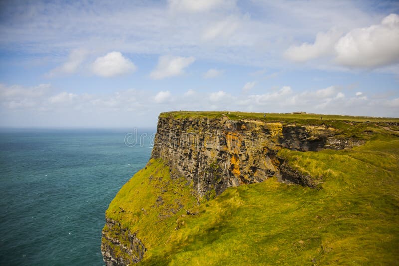 Spring Landscape in Cliffs of Moher Aillte an Mhothair, Ireland Stock ...