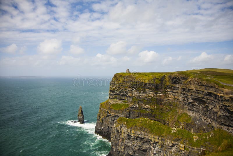 Spring Landscape in Cliffs of Moher Aillte an Mhothair, Ireland Stock ...