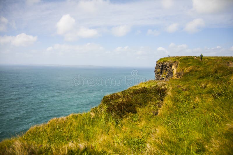 Spring Landscape in Cliffs of Moher Aillte an Mhothair, Ireland Stock ...