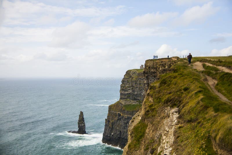 Spring Landscape in Cliffs of Moher Aillte an Mhothair, Ireland Stock ...