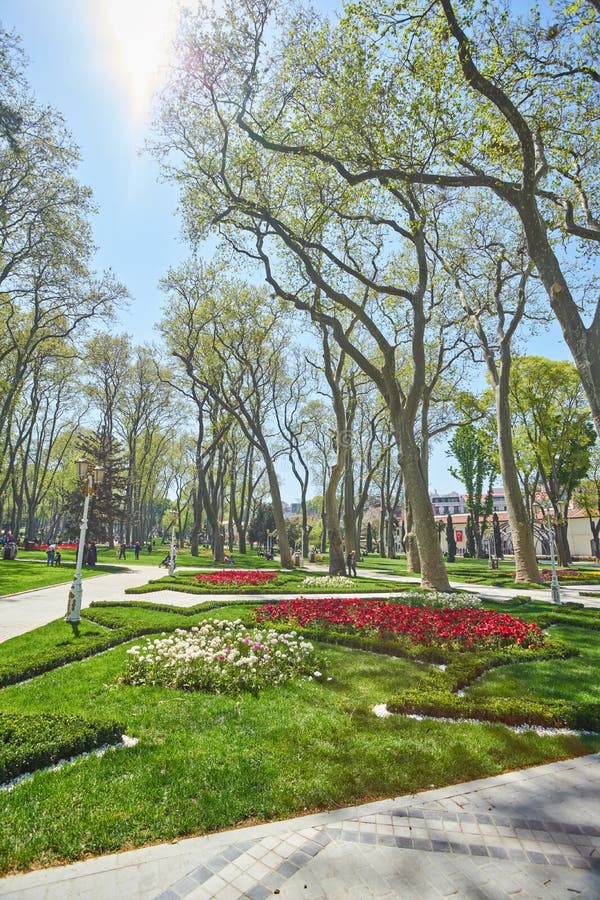 Spring Landscape in Gulhane Park, Istanbul Stock Photo - Image of tree ...