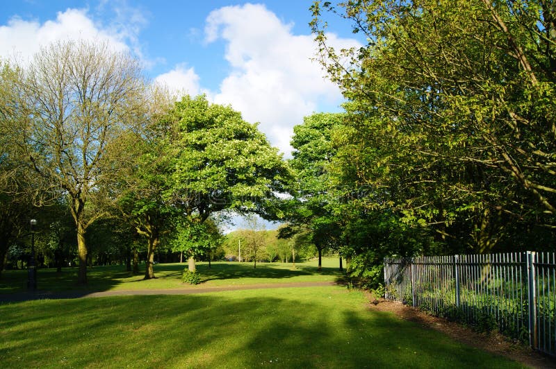 Spring Landscape. stock photo. Image of tranquil, sunlight - 98373812