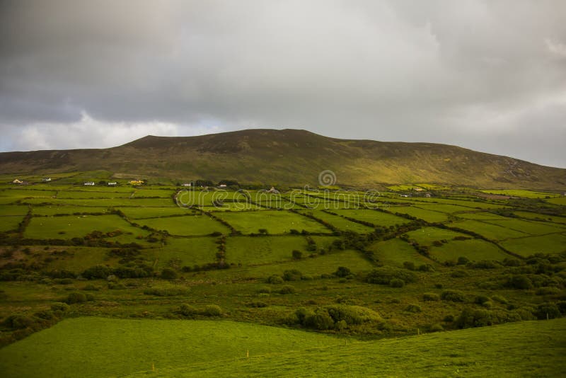 Spring Landscape in the Lands of Ireland Stock Image - Image of climate ...