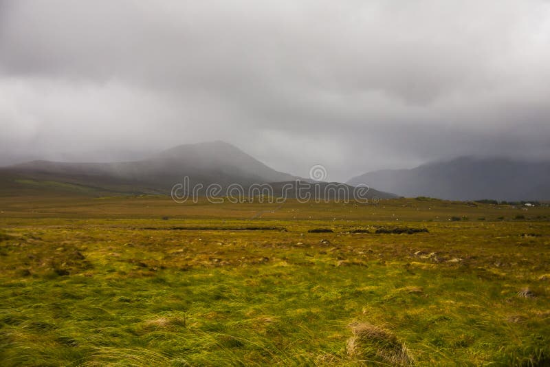 Spring Landscape in the Lands of Ireland Stock Photo - Image of ocean ...