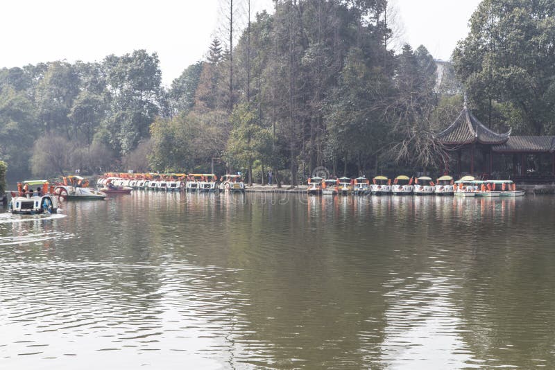 Spring Landscape in a Park,chengdu,china Editorial Photography - Image ...