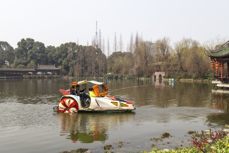 Spring Landscape in a Park,chengdu,china Editorial Image - Image of ...