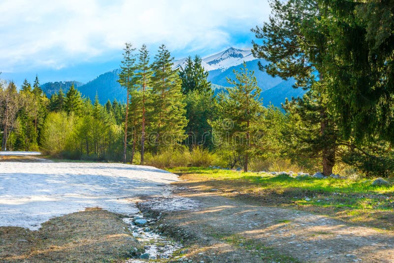 Spring Pirin Mountains, Bansko, Bulgaria Stock Photo - Image of europe ...