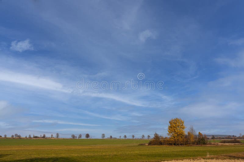 Spring Landscape in Podlasie, Fresh Spring Green Stock Image - Image of ...