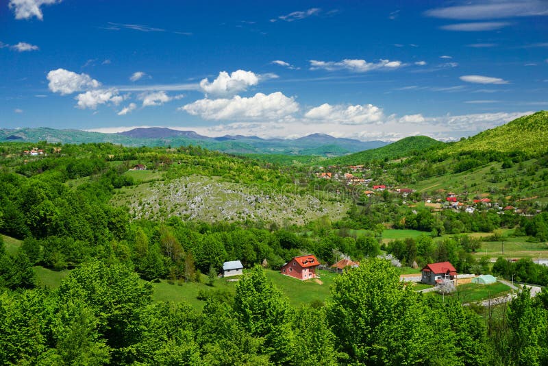 Spring Landscape in Romania Stock Image - Image of amazing, greenery ...