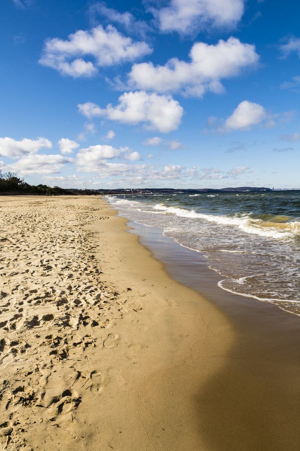 Spring Landscape by the Sea. Stock Image - Image of white, coastline ...