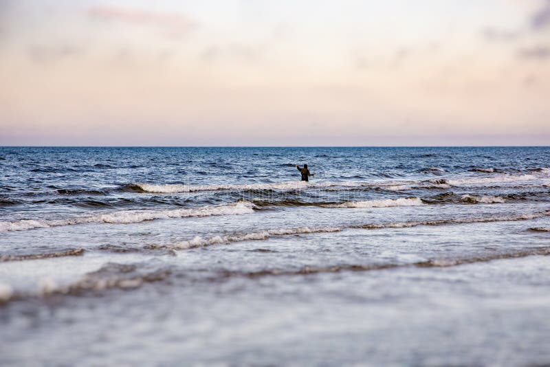 Spring Landscape from the Shore of the Baltic Sea in the Blue Sky and ...