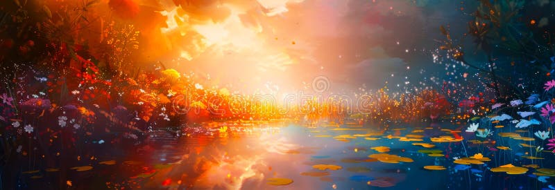 Spring Landscapes Bursting with Life and Energy Stock Image - Image of ...