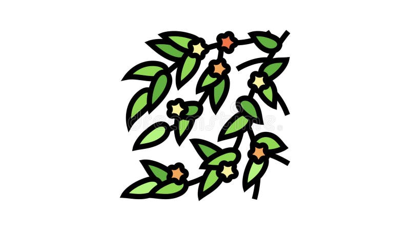 Spring Leaf Color Icon Animation Stock Footage - Video of autumn ...