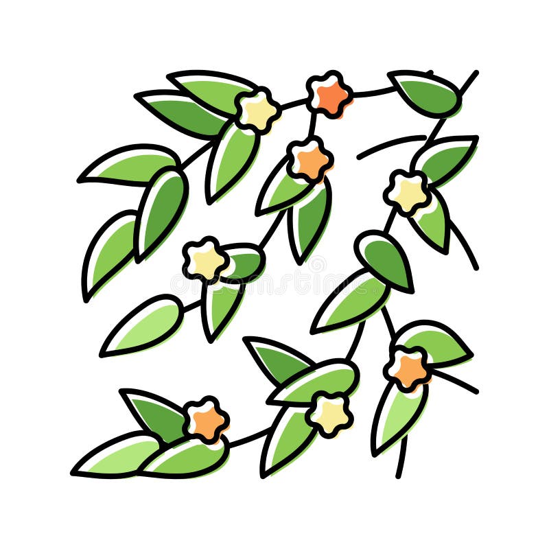 Spring Leaf Color Icon Vector Illustration Stock Vector - Illustration ...