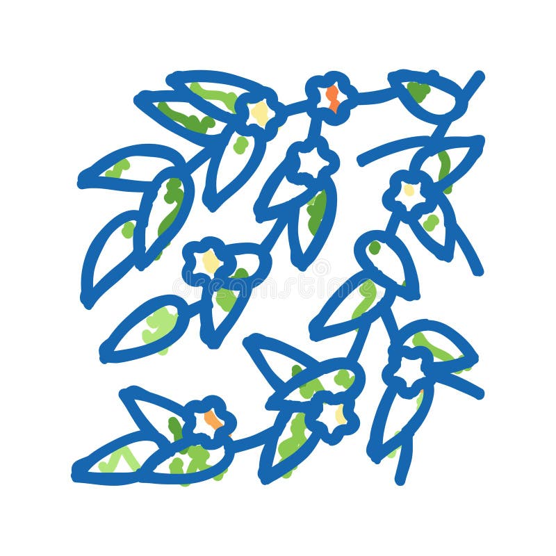 Spring Leaf Icon Doodle Illustration Stock Vector - Illustration of ...