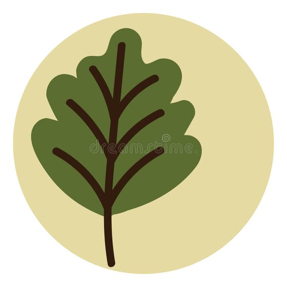 Spring leaf, icon stock vector. Illustration of design - 260378443