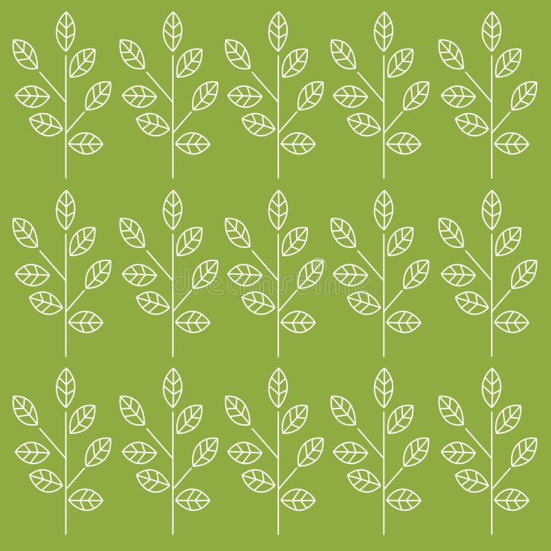 Spring Leaves Green Pattern, Texture, Background Stock Vector ...
