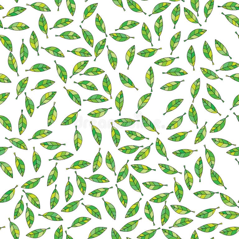 Spring leaves stock vector. Illustration of seamless - 49661107