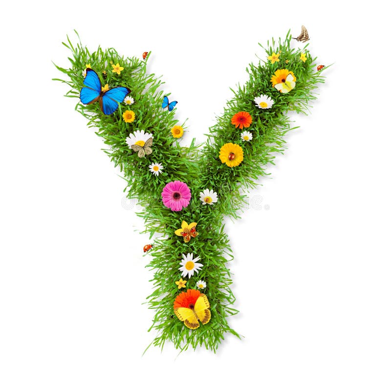 Spring letter a stock illustration. Illustration of grass - 38100106