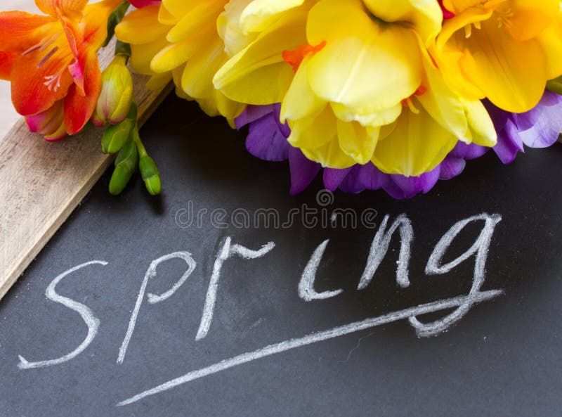 Spring Letters with Flowers Stock Photo - Image of valentines, floral ...
