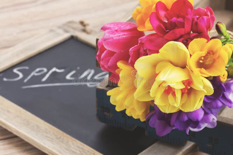 Spring Letters with Flowers Stock Image - Image of natural, design ...