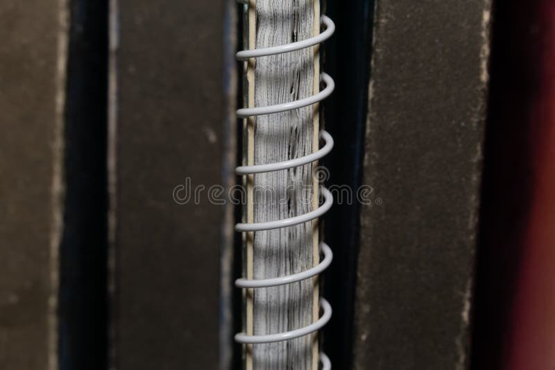 Spring Loaded Detent Mechanism of a Rotary Switch, Isolated on White ...