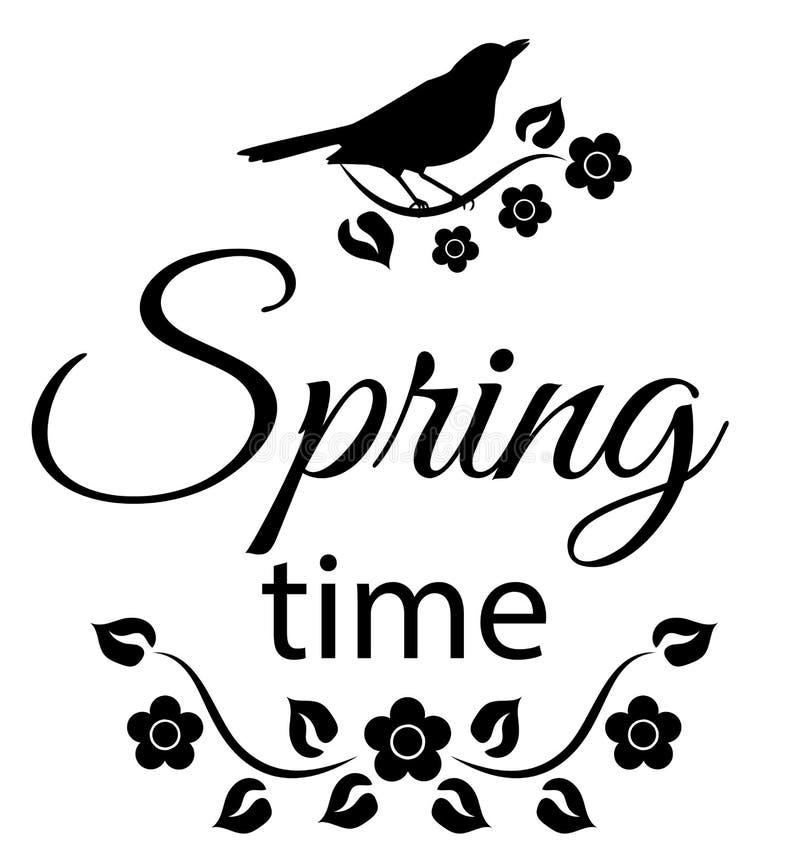 Spring logo stock vector. Illustration of decorative - 51248668