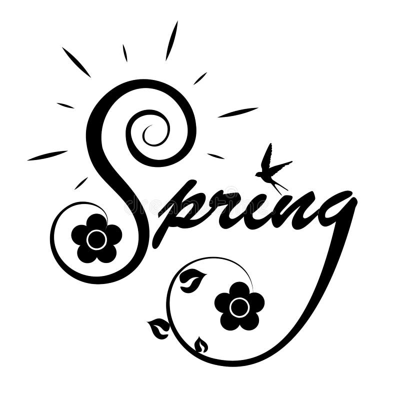 Spring logo stock vector. Illustration of decoration - 51249289