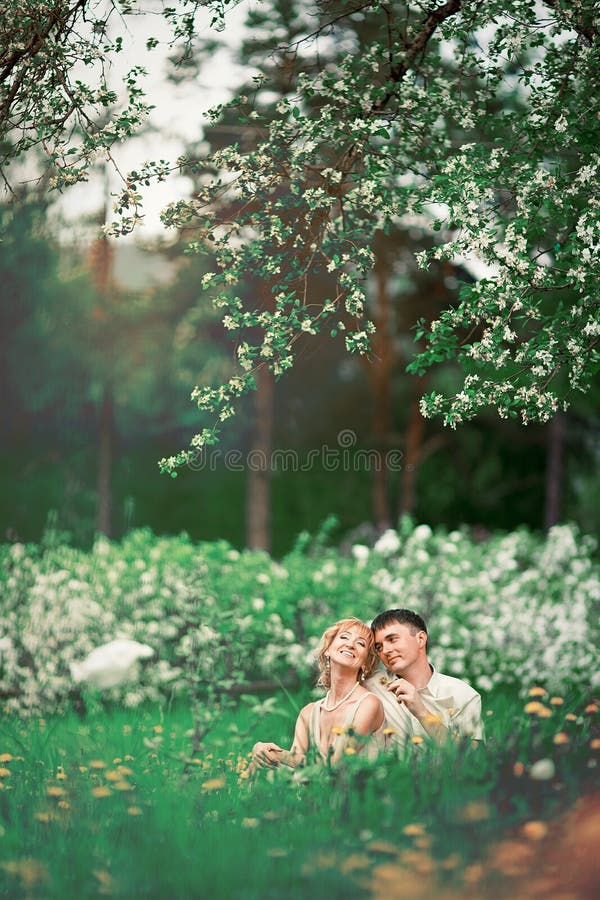 Spring love stock photo. Image of couple, hugs, flover - 34566138