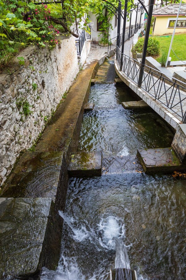 Spring of Love in the City of Panagia - Thassos Greece. Water System ...