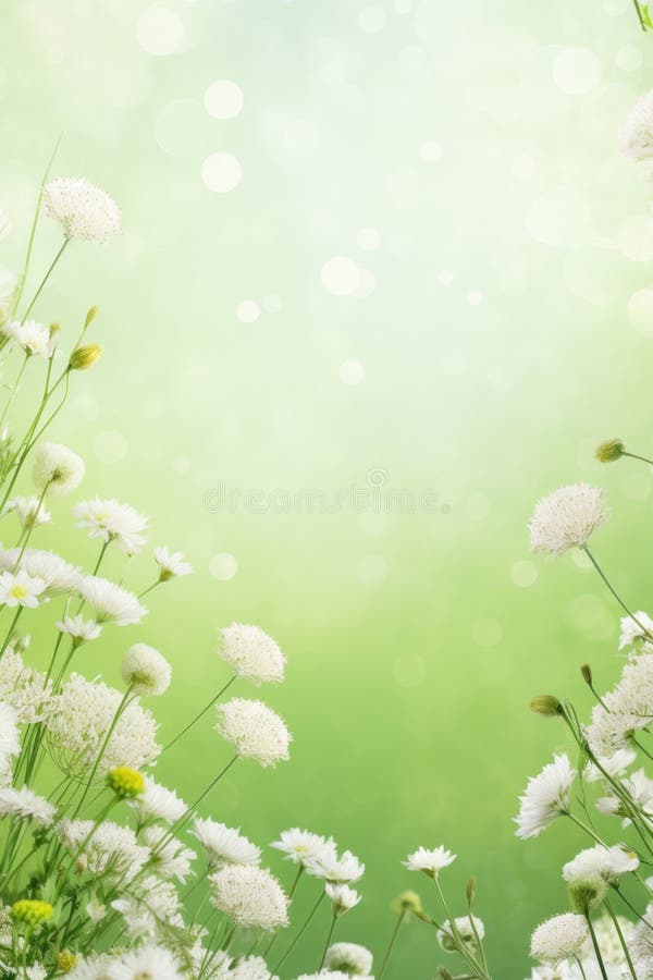 Spring is a Magic Season. Beautiful Photorealistic Wallpaper with Copy ...