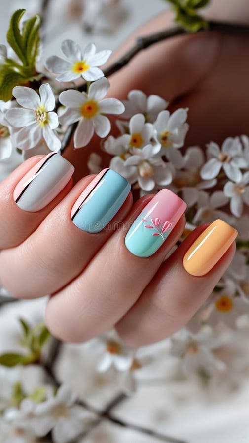 Spring manicure stock photo. Image of summer, manicure - 304002204
