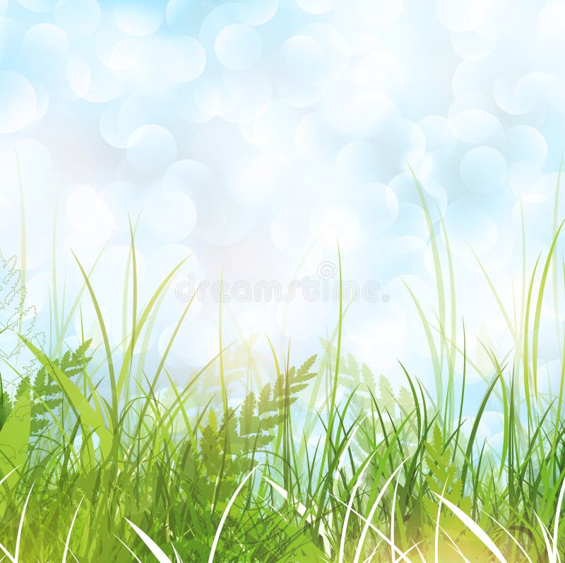 Spring Meadow stock vector. Illustration of floral, harmony - 28796588