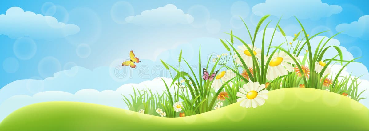 Meadow Background Stock Illustrations – 596,788 Meadow Background Stock ...